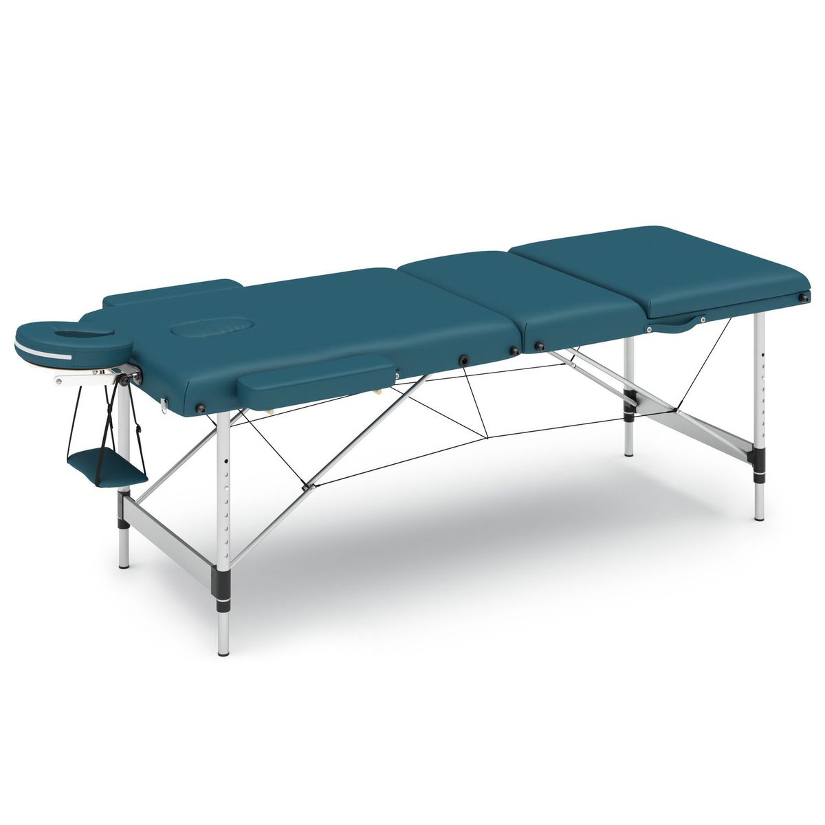Massage table 3-zones alu petrol | Online Shop Gonser - Sicher ...