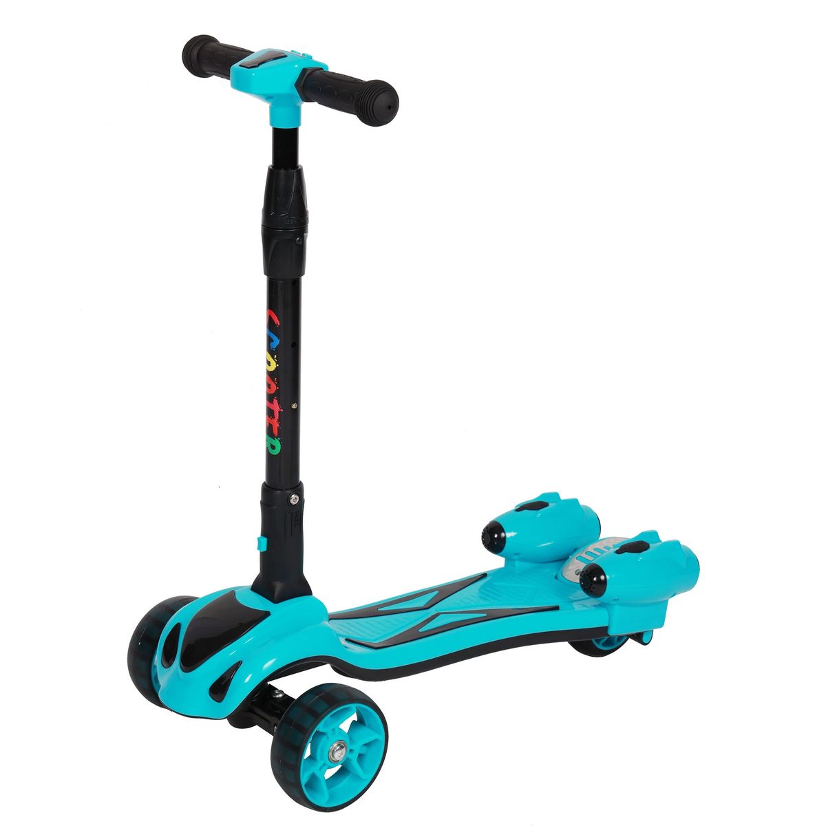 Scooter LED music KIDS turquoise | Online Shop Gonser - Sicher ...