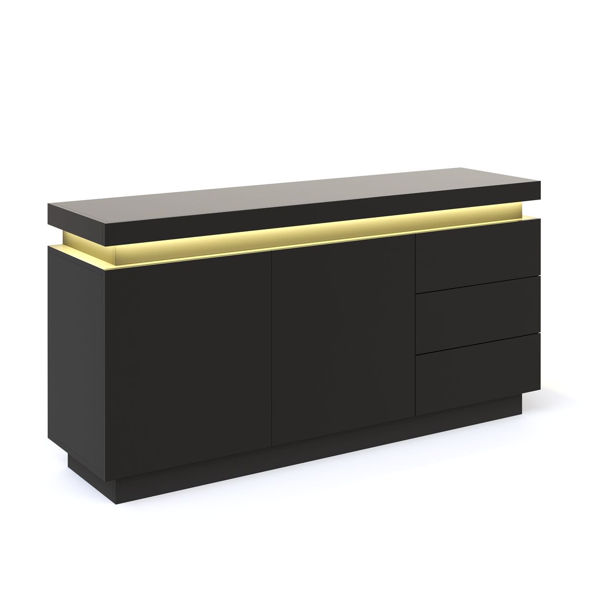 Sideboard LED ELVIO black | Online Shop Gonser - Sicher & Günstig einkaufen