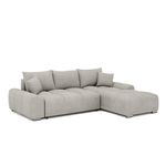 Canapé d'angle avec fonction couchage TRAVIS droit gris | Gonser.ch ...