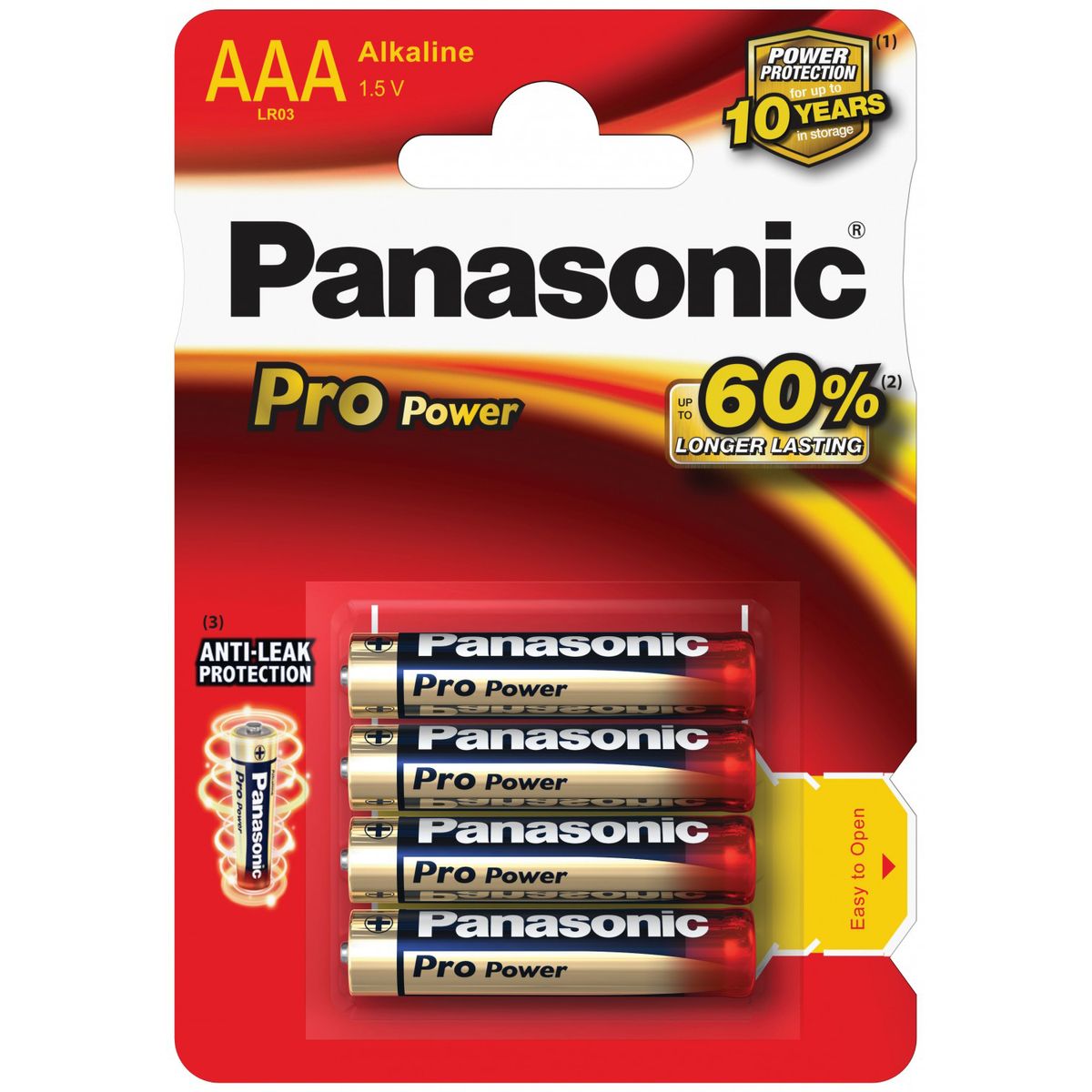 Battery AAA Panasonic pro power alkaline 4 pcs | Online Shop Gonser ...
